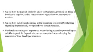 Doha declaration | PPTX