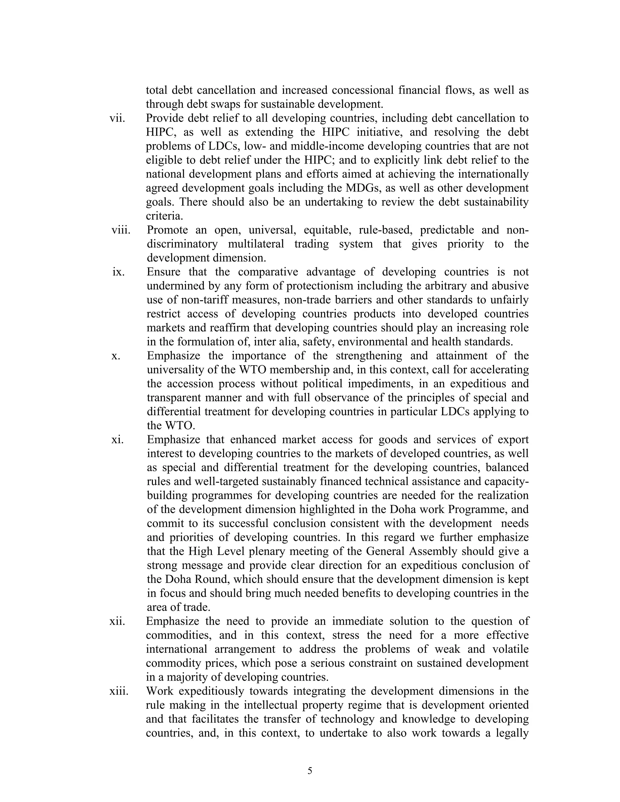 Doha declaration(english) | PDF