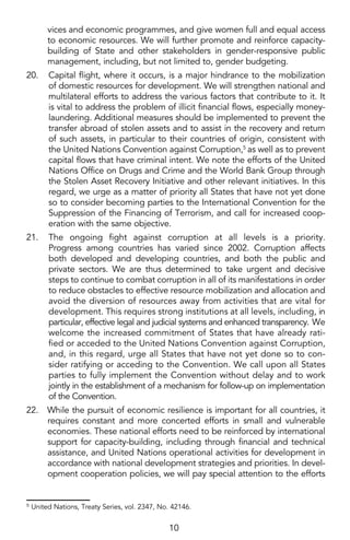 Doha declaration on Financing for Development | PDF