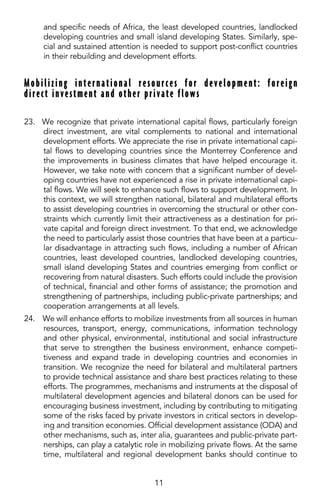 Doha declaration on Financing for Development | PDF