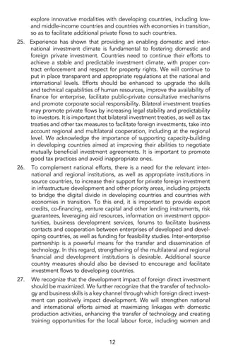 Doha declaration on Financing for Development | PDF