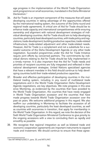 Doha declaration on Financing for Development | PDF