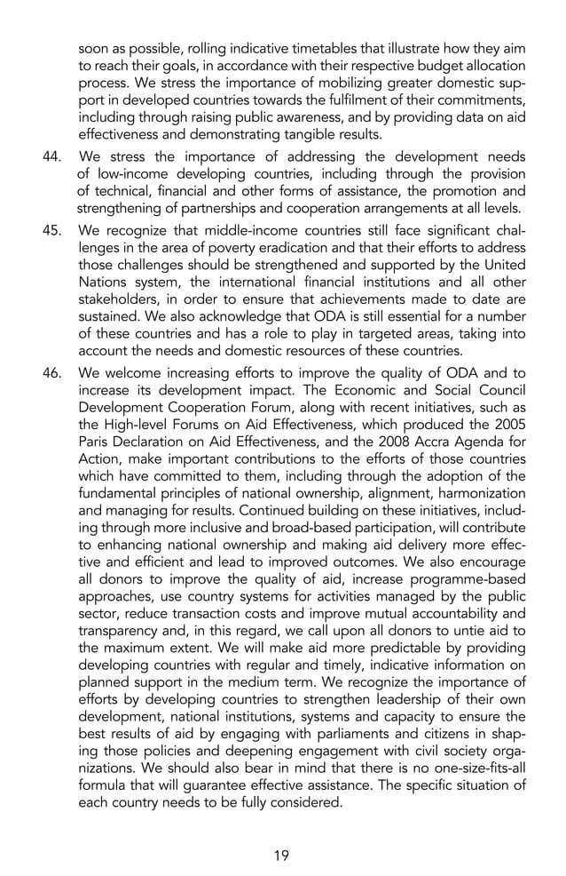 Doha declaration on Financing for Development | PDF
