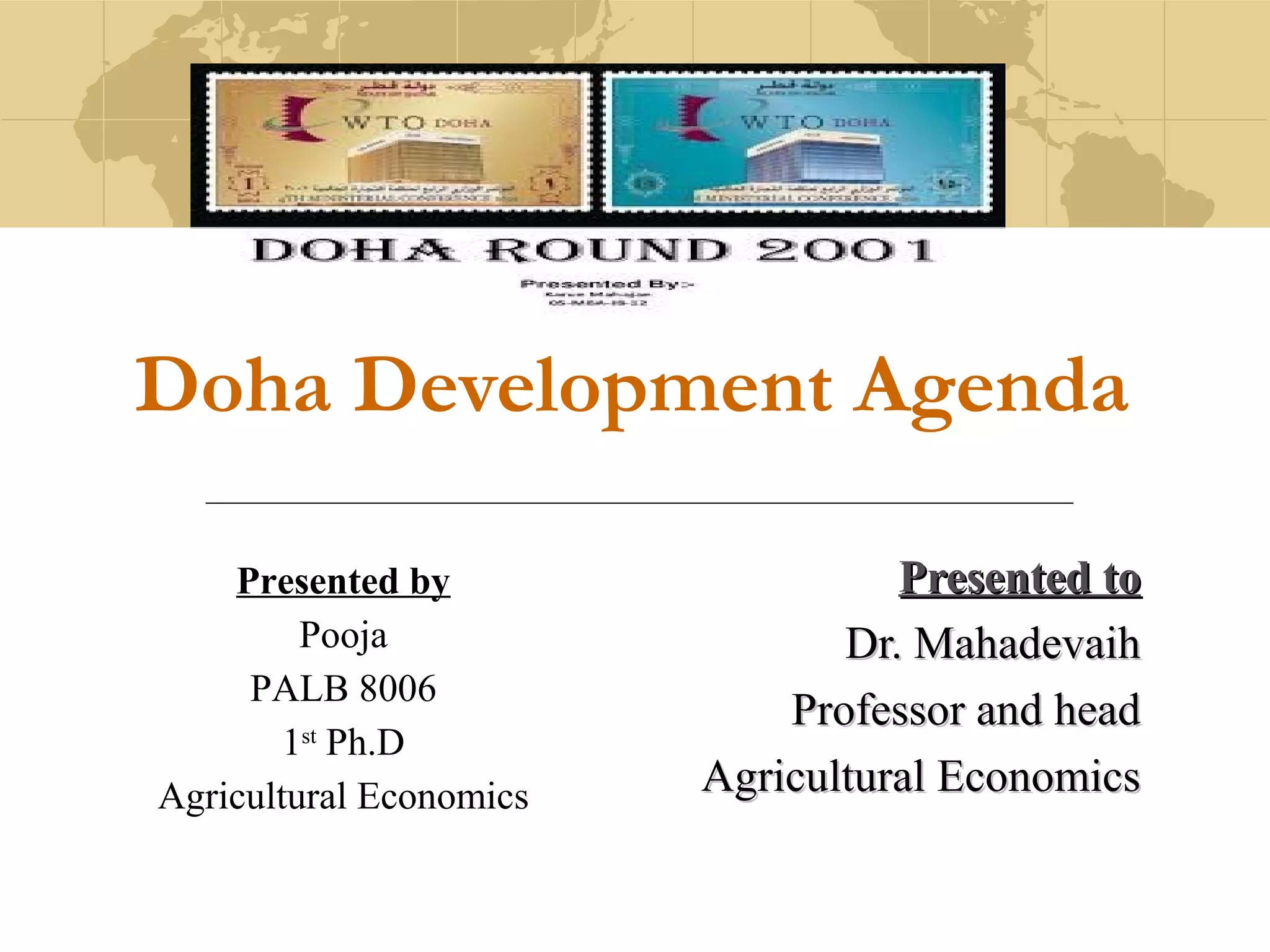 Doha development agenda | PPT