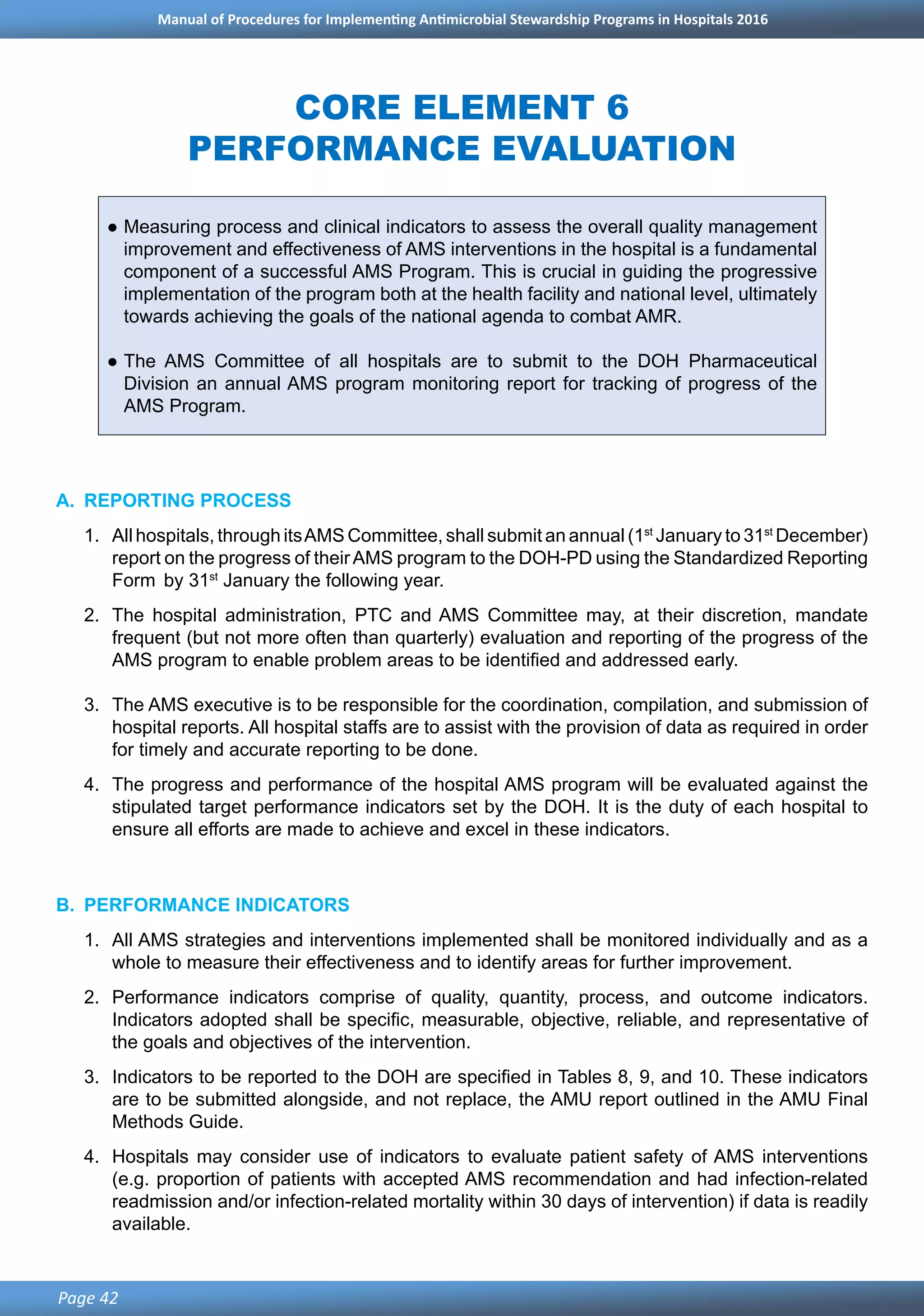 DOH Antimicrobial Stewardship Program in Hospitals Manual of Procedures ...