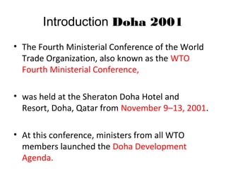 Doha Ministerial Convernce | PPT