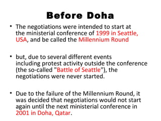 Doha Ministerial Convernce | PPT