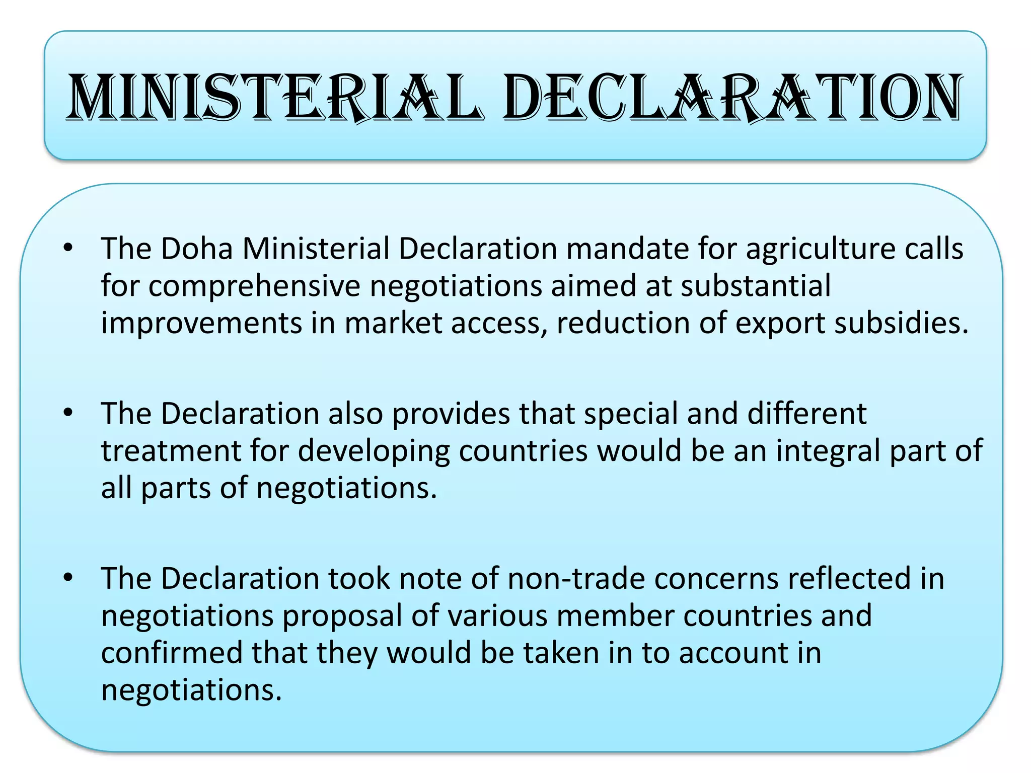 Doha round 2001 | PPTX