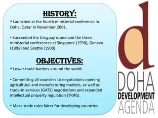 Doha round 2001 | PPTX