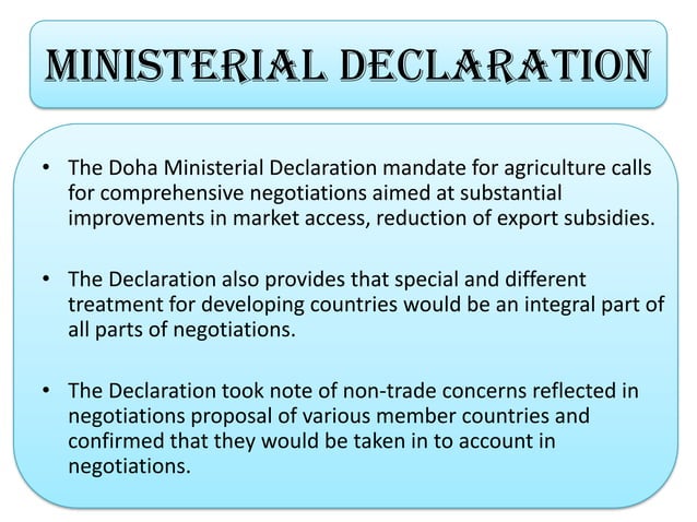 Doha round 2001 | PPTX