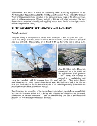 Ambient Air Radon Monitoring Report on Mosaic Riverview Phosphogypsum ...