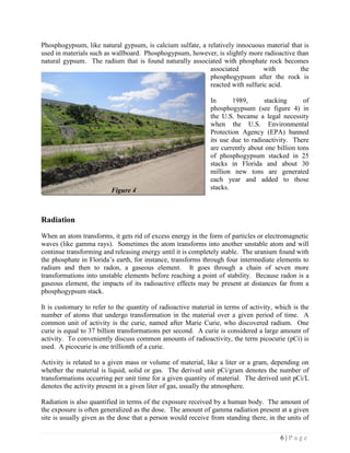Ambient Air Radon Monitoring Report on Mosaic Riverview Phosphogypsum ...