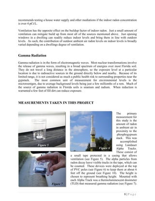 Ambient Air Radon Monitoring Report on Mosaic Riverview Phosphogypsum ...