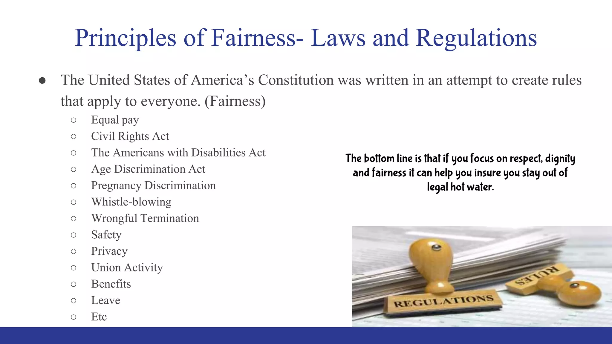 Practicing Fairness As A Manager | PPTX