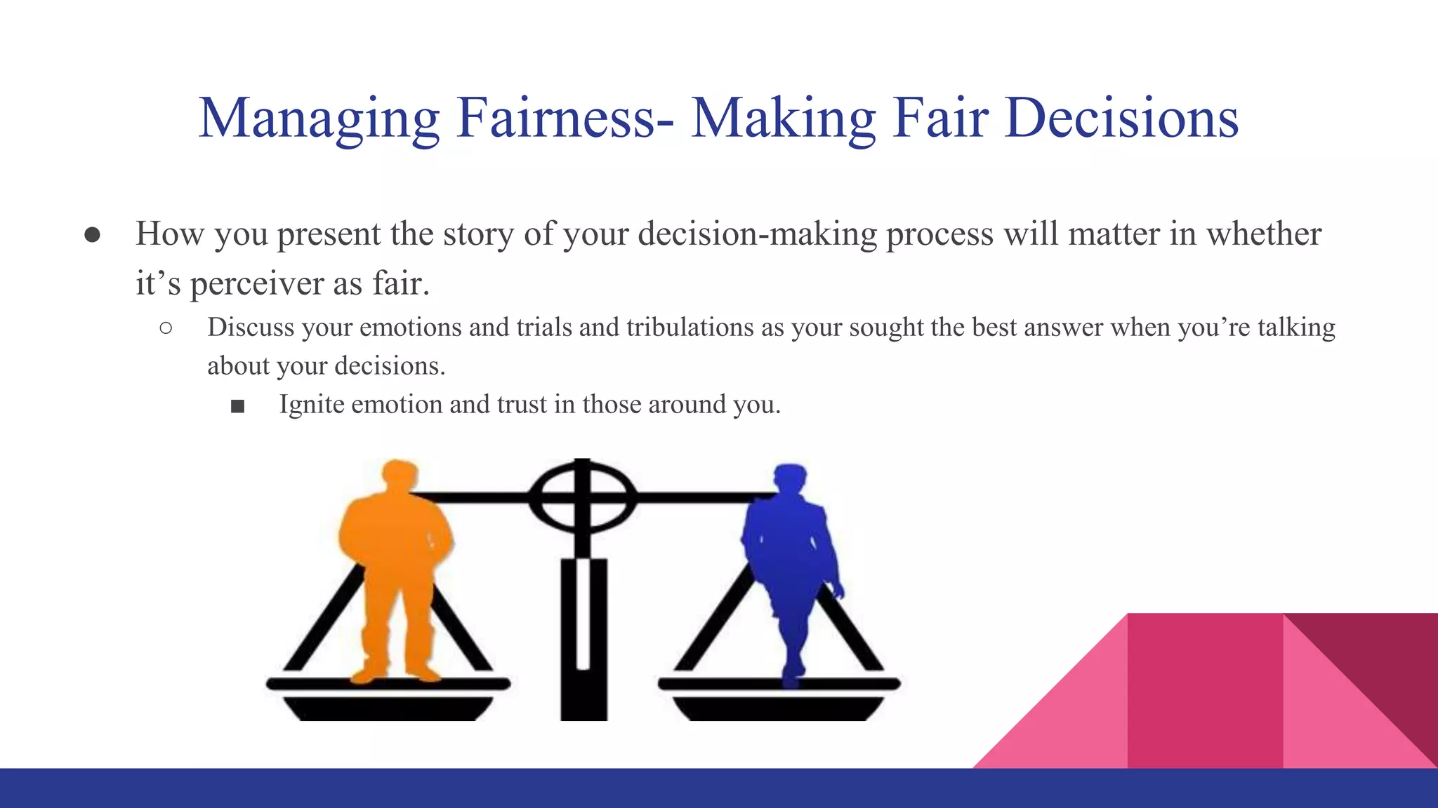 Practicing Fairness As A Manager | PPTX