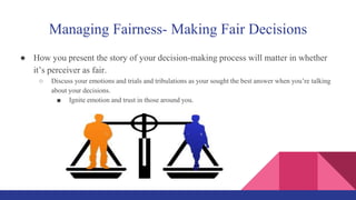 Practicing Fairness As A Manager | PPTX