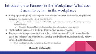 Practicing Fairness As A Manager | PPTX