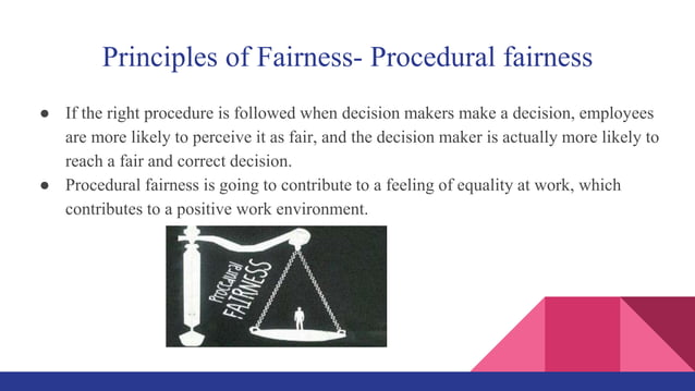 Practicing Fairness As A Manager | PPTX | Human Resources | Business