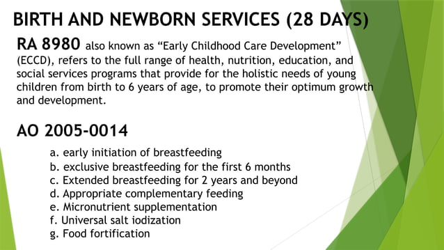 DOH HEALTH PROGRAMS (CHILD PROGRAM).pptx | Parenting Babies and ...