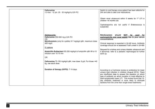 DOH National Antibiotic Guidelines 2016 (UTI) | PDF