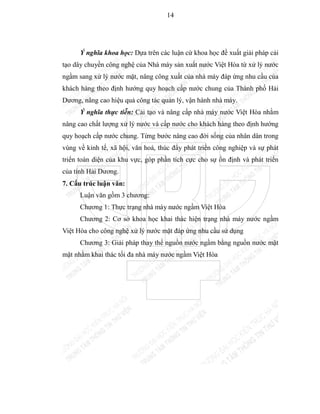 Khai thác tối đa nhà máy nước ngầm bằng thay thế nguồn nước mặt | PDF