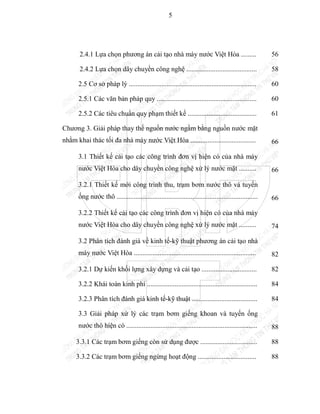 Khai thác tối đa nhà máy nước ngầm bằng thay thế nguồn nước mặt | PDF