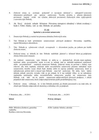 Dohoda o urovnaní | PDF