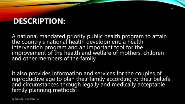 DOH PROGRAMS RELATED TO FAMILY PLANNING.pptx
