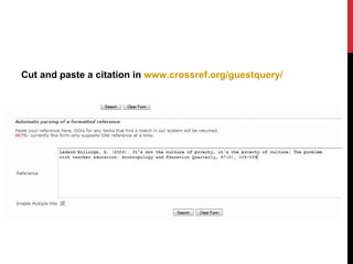 What is a DOI? | PPT