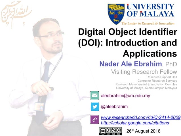 Digital Object Identifier (DOI): Introduction and Applications | PDF
