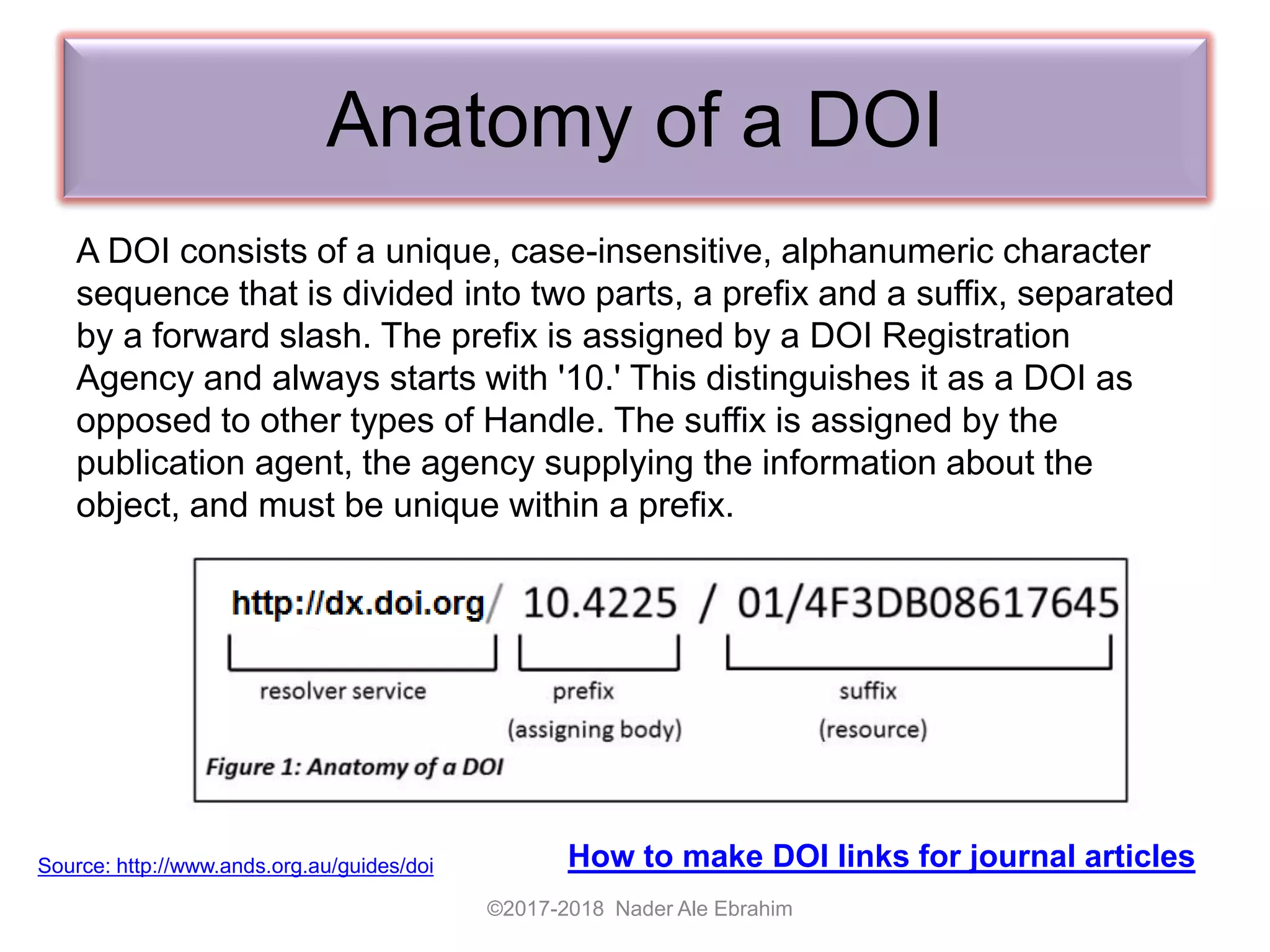 An Introduction and Applications of DOI | PDF