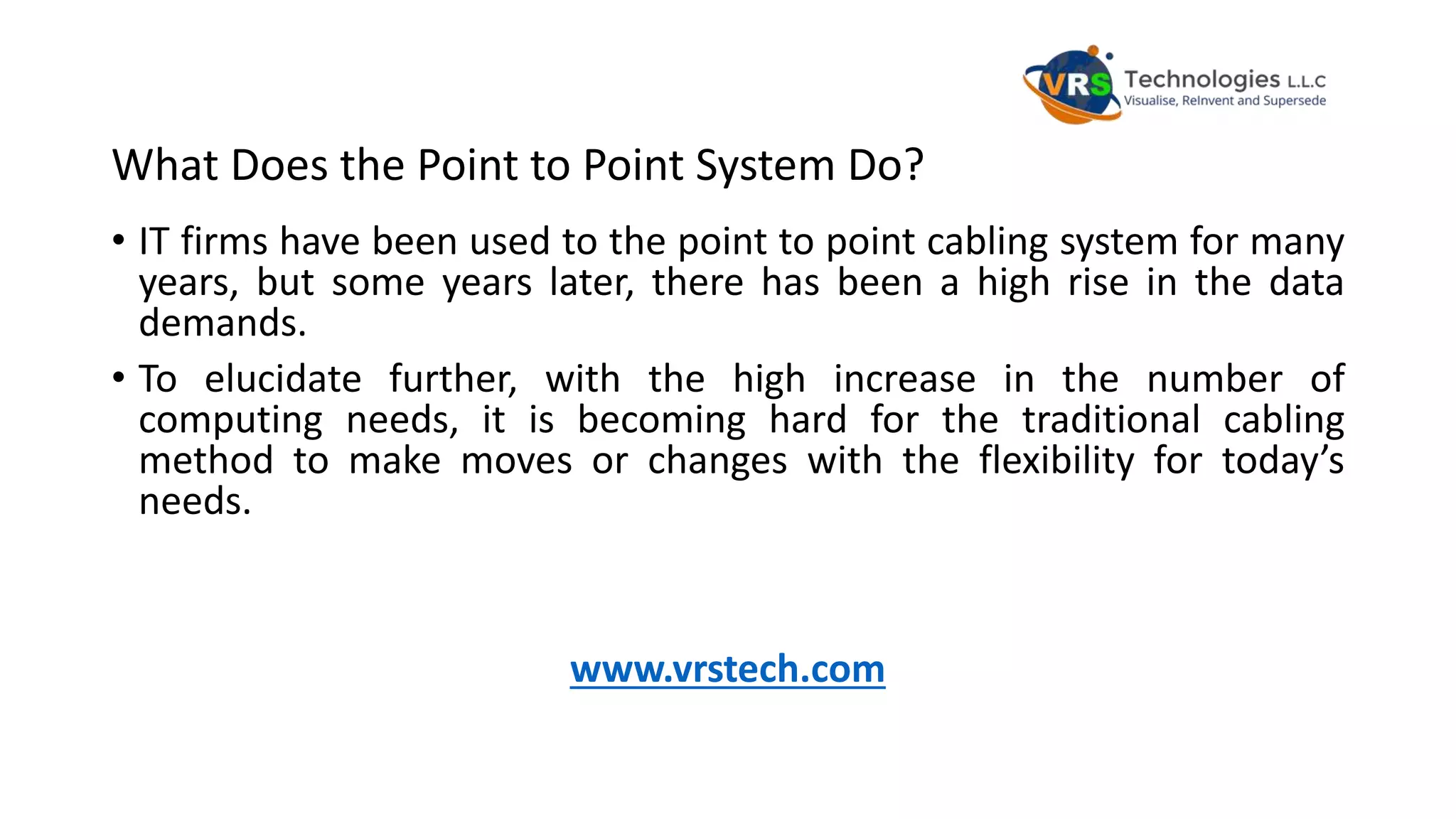 Do I Need Structured Cabling or Point-to-Point Cabling | PPT