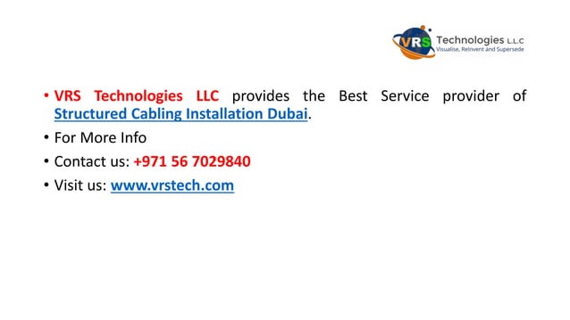 Do I Need Structured Cabling or Point-to-Point Cabling | PPT