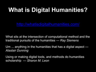 Doing digital history (introduction) | PPT