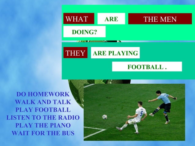 Learning English Present continuous presentation | PPT