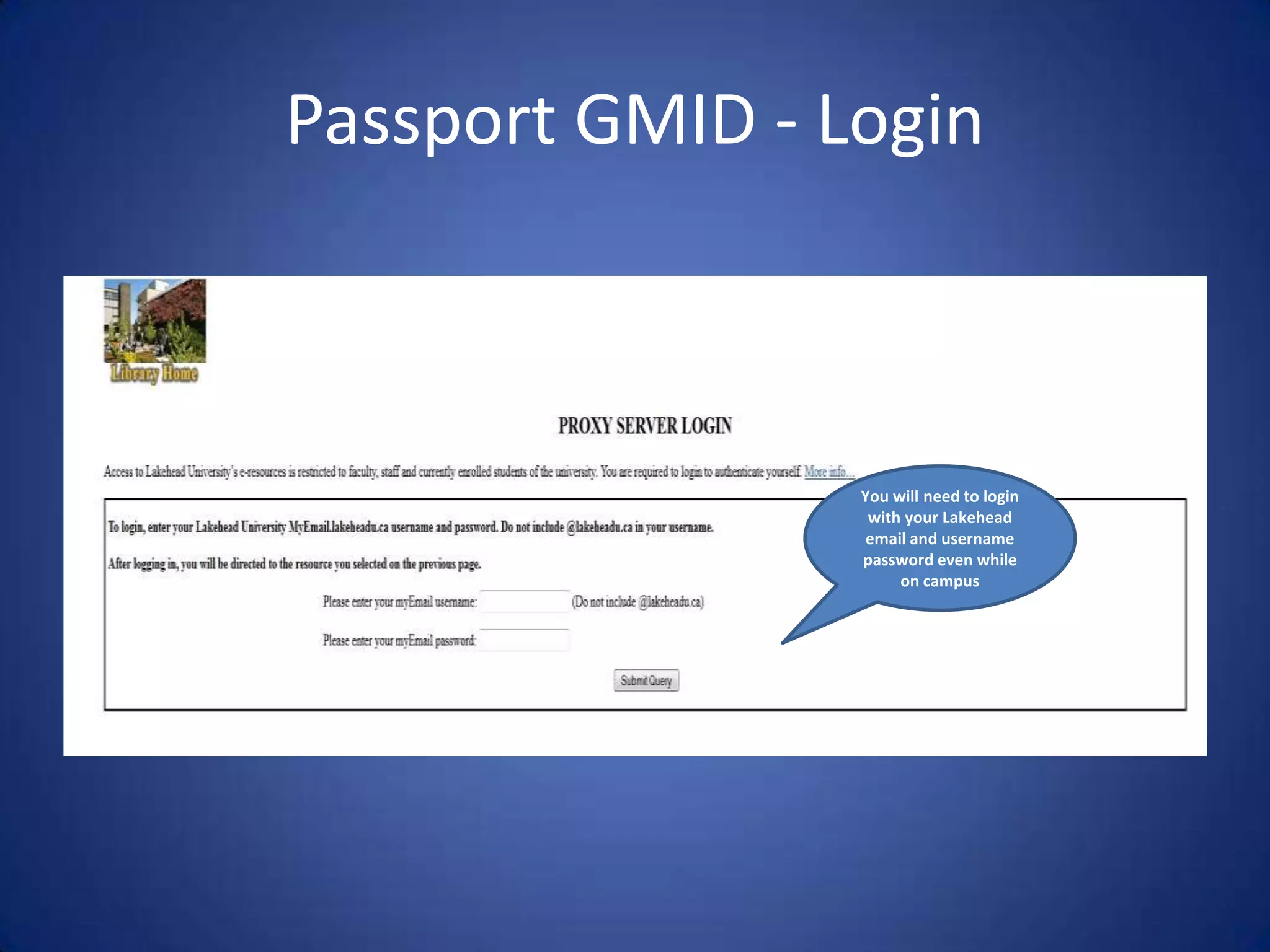 Doing a swot analysis in Passport GMID | PPTX