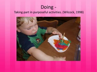 Doing, being, becoming and belonging via | PPT