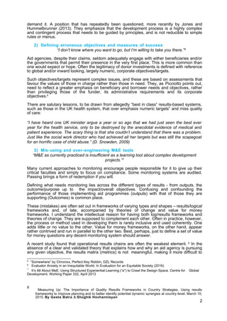 Doing better aid work | PDF