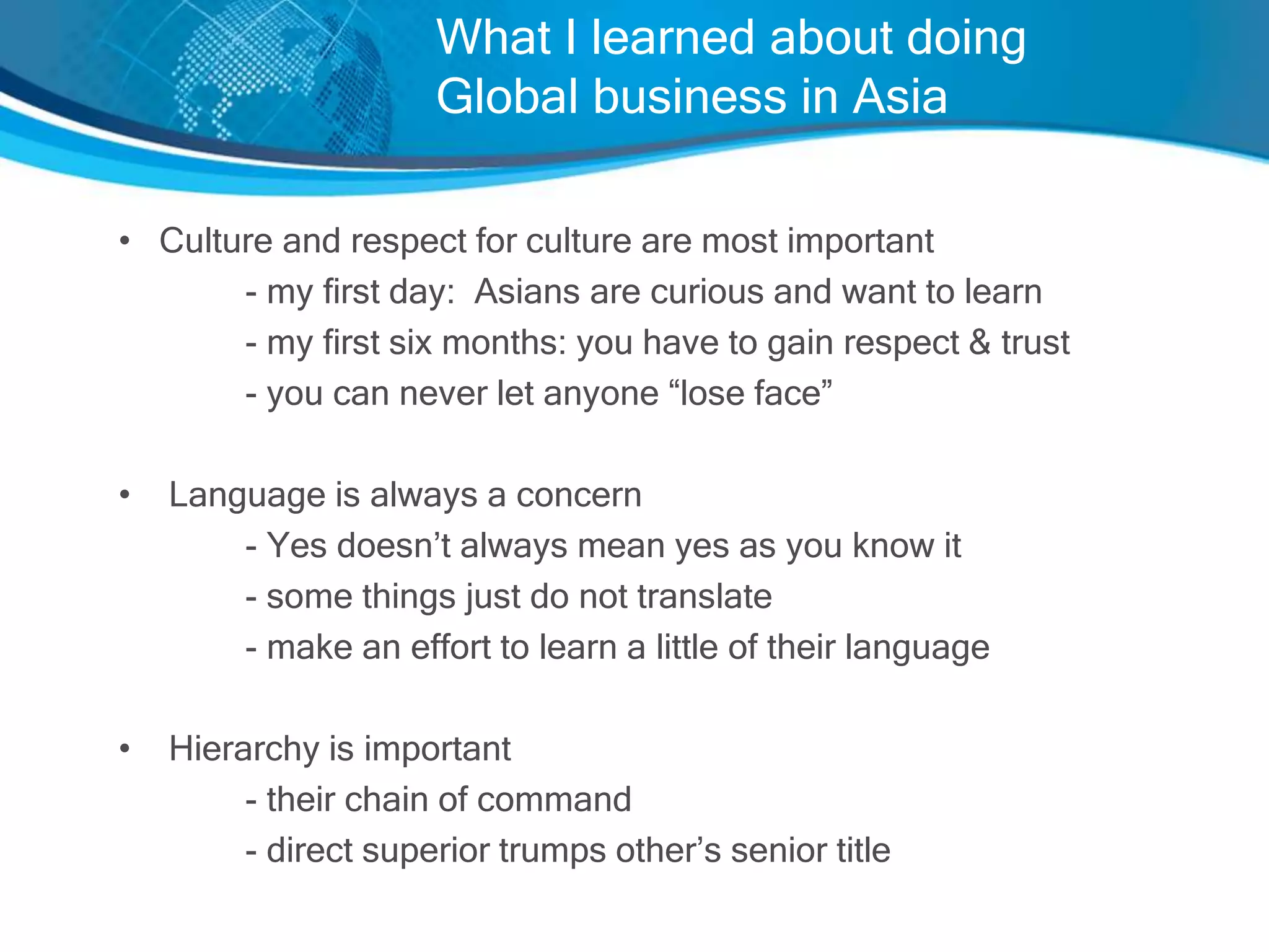 Doing business in Asia | PPTX
