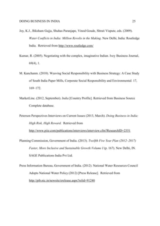 Doing Business in India - Wastewater Treatment | PDF