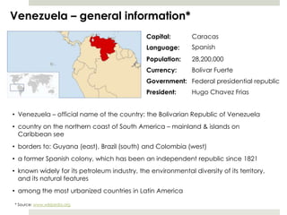 Doing Business In Venezuela | PPTX