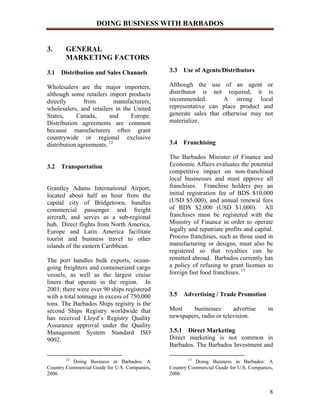 Doing Business with Barbados | PDF | Business Expos & Conferences | Events