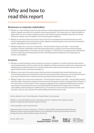 Doing business within Planetary Boundaries | PDF