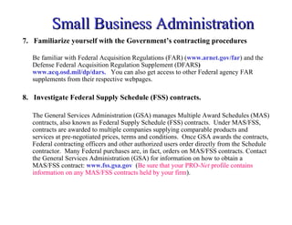 Doing business with the u.s. federal government | PPT