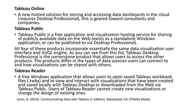 Doing data visualizations with tableau | PPT