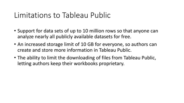 Doing data visualizations with tableau | PPT
