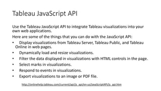 Doing data visualizations with tableau | PPT