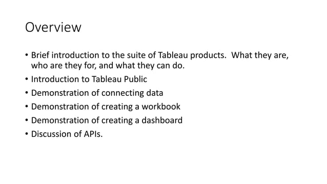 Doing data visualizations with tableau | PPT