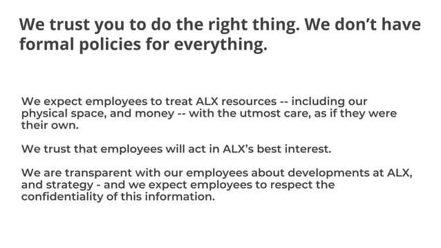 Doing hard things - ALX Culture Deck | PPTX