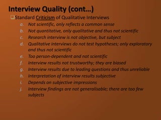 Doing interview | PPT